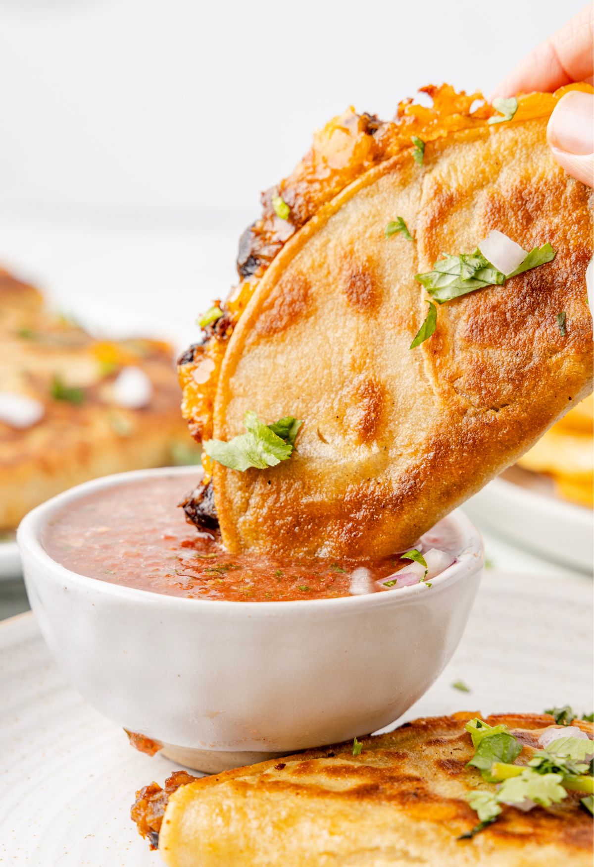 Crispy Smashed Black Bean Tacos - Together as Family