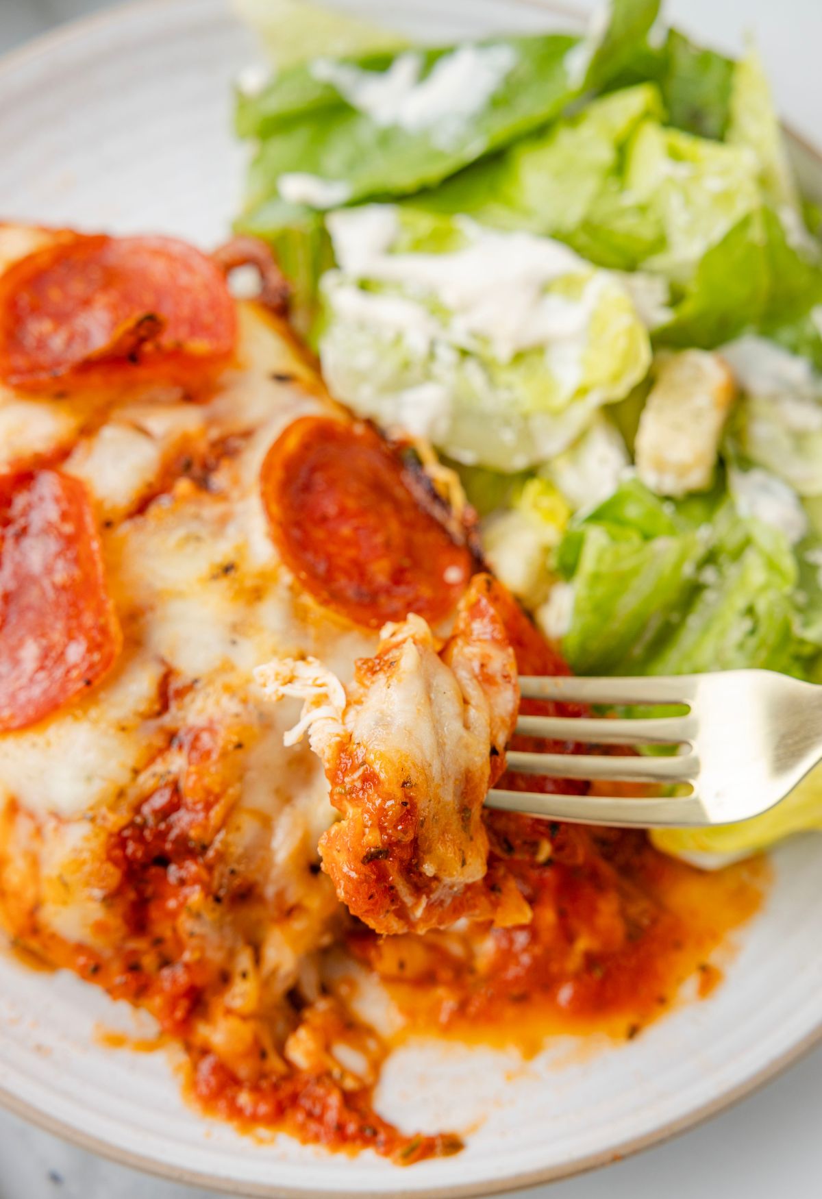 Pepperoni Pizza Chicken Bake (EASY Dinner Recipe) - Together as Family