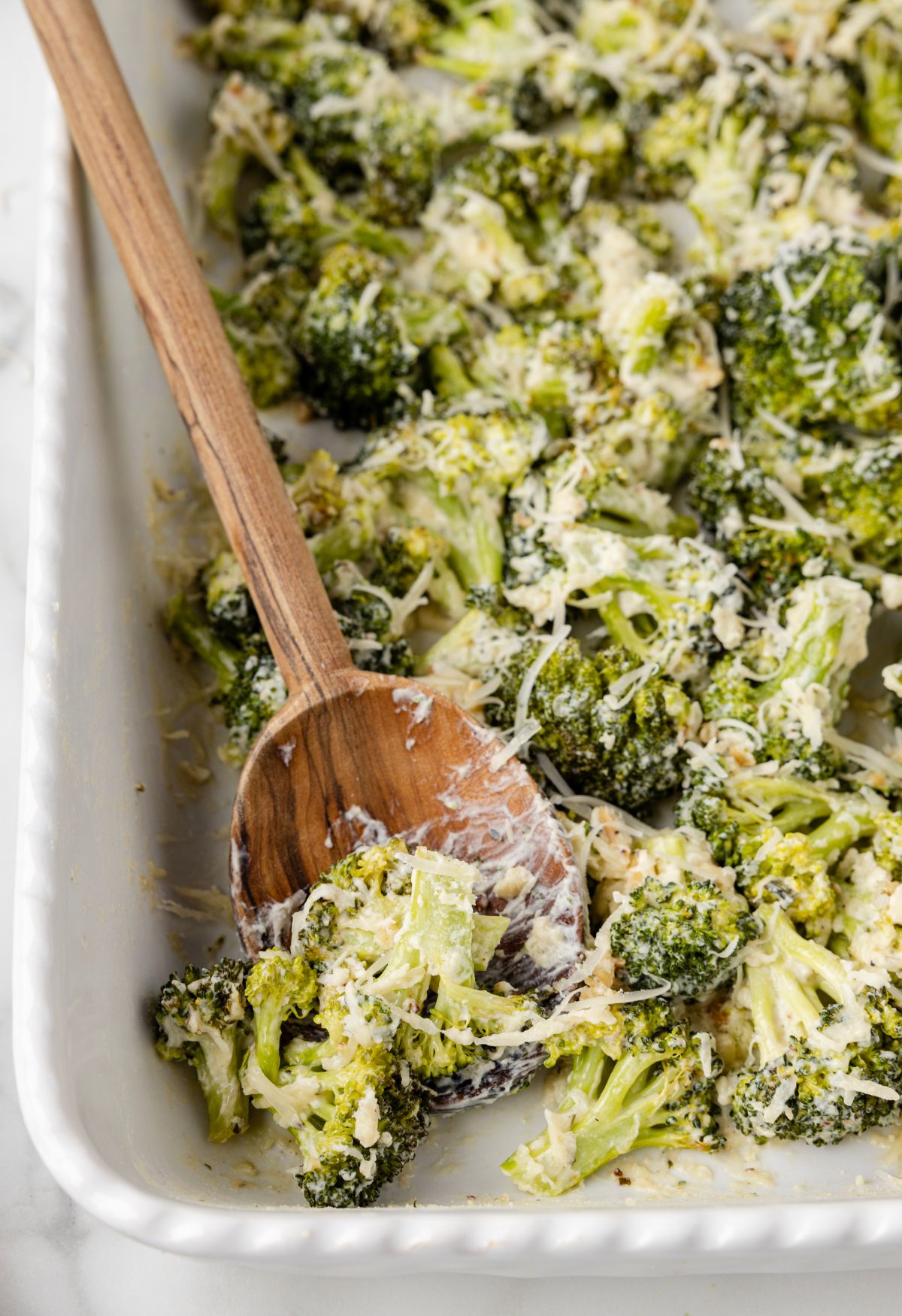 Baked Cheesy Broccoli (With Boursin Cheese) - Together as Family