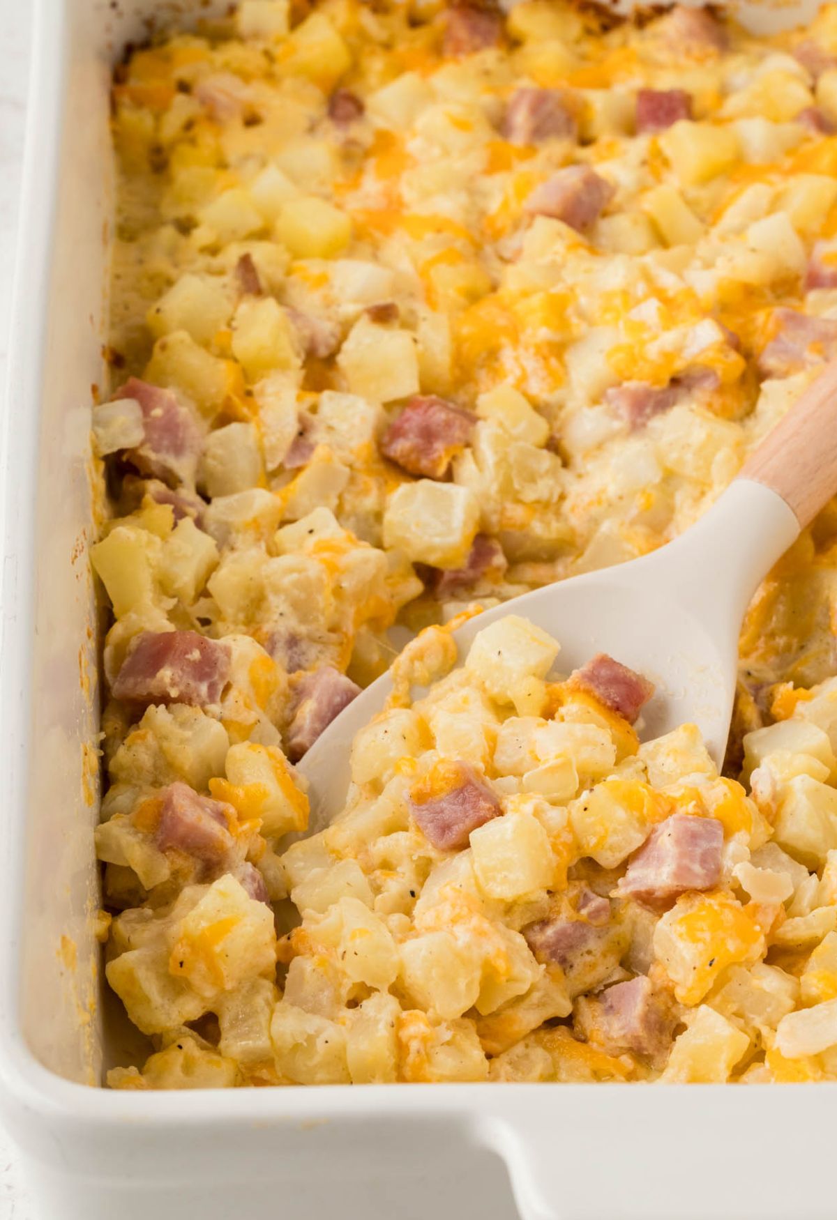 Cheesy Ham Pasta Casserole - Together as Family