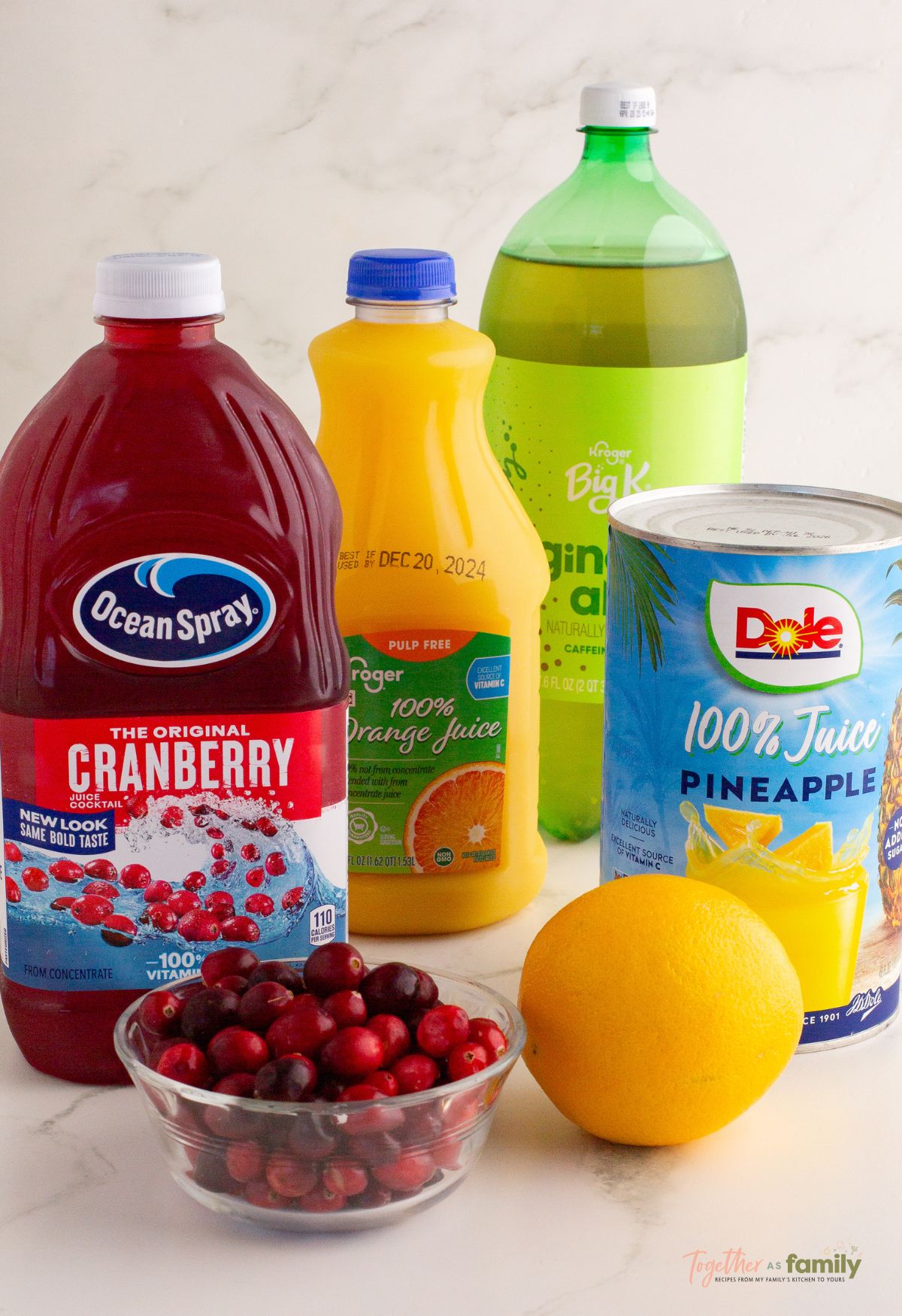 BEST Easy Holiday Punch - Together as Family