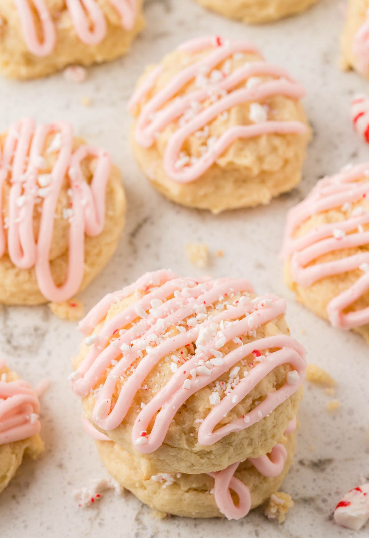 Peppermint Cheesecake Cookies - Together as Family