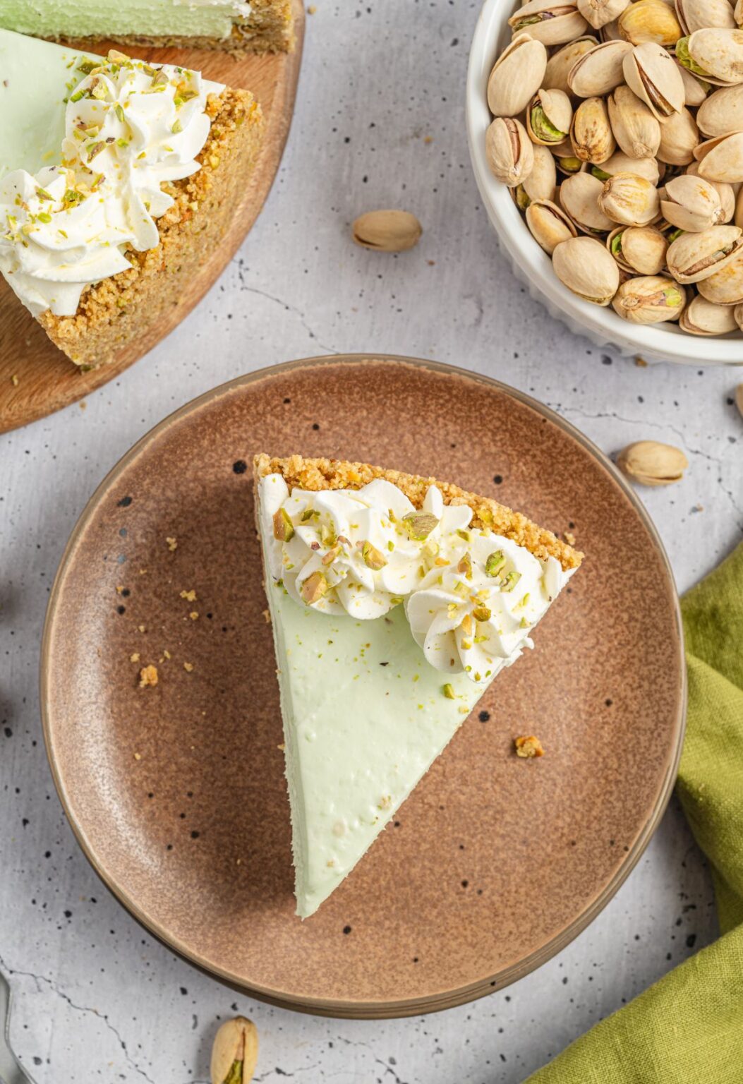 Creamy Pistachio Cheesecake (Easy No-Bake Recipe) - Together as Family