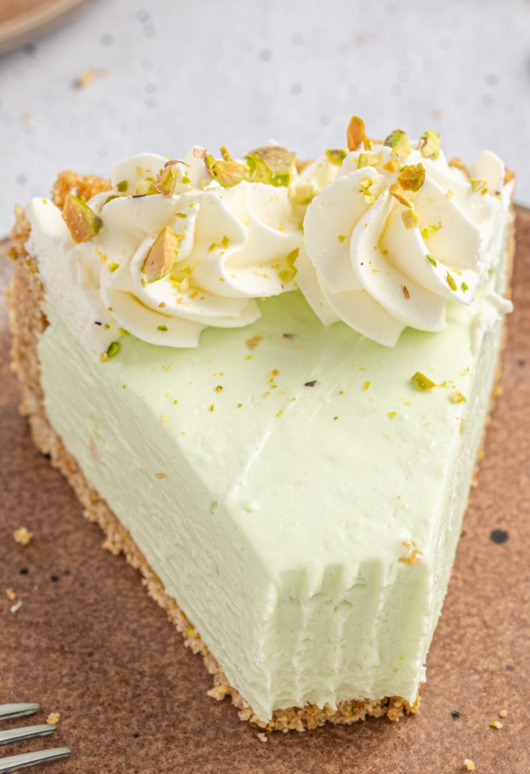 Creamy Pistachio Cheesecake (Easy No-Bake Recipe) - Together as Family