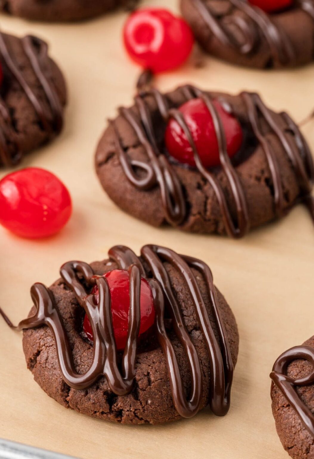 Chocolate Cherry Cookies - Together as Family