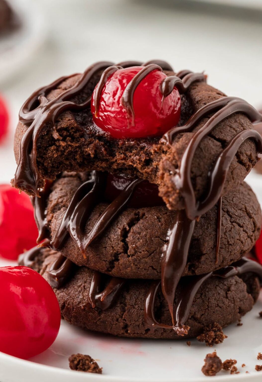 Chocolate Cherry Cookies - Together as Family