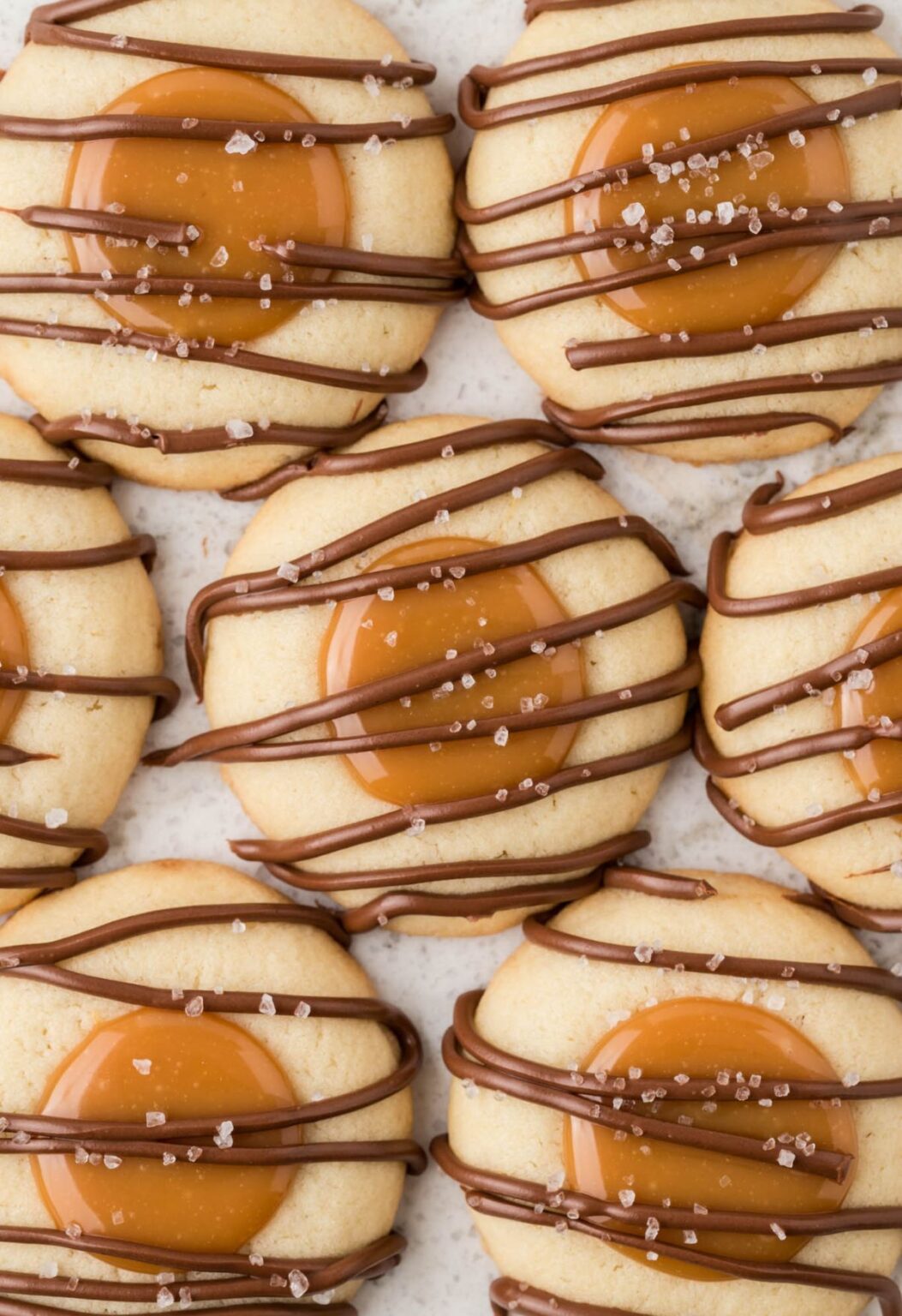 Twix Thumbprint Cookies - Together as Family