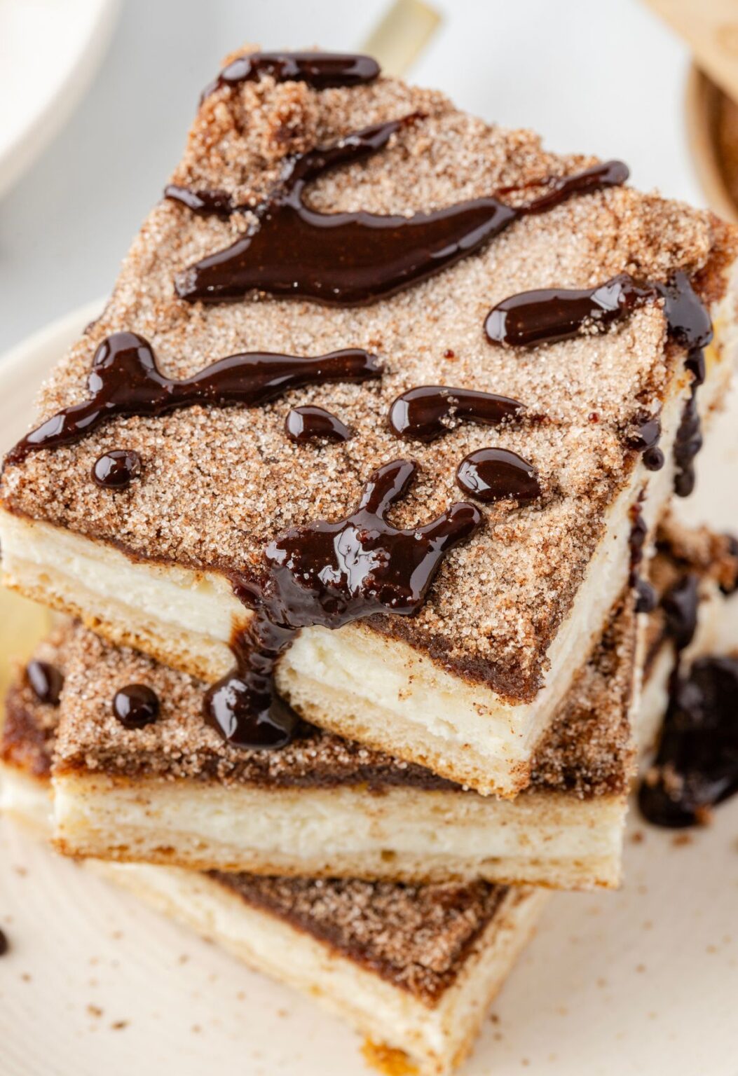 Churro Cheesecake Bars - Together as Family