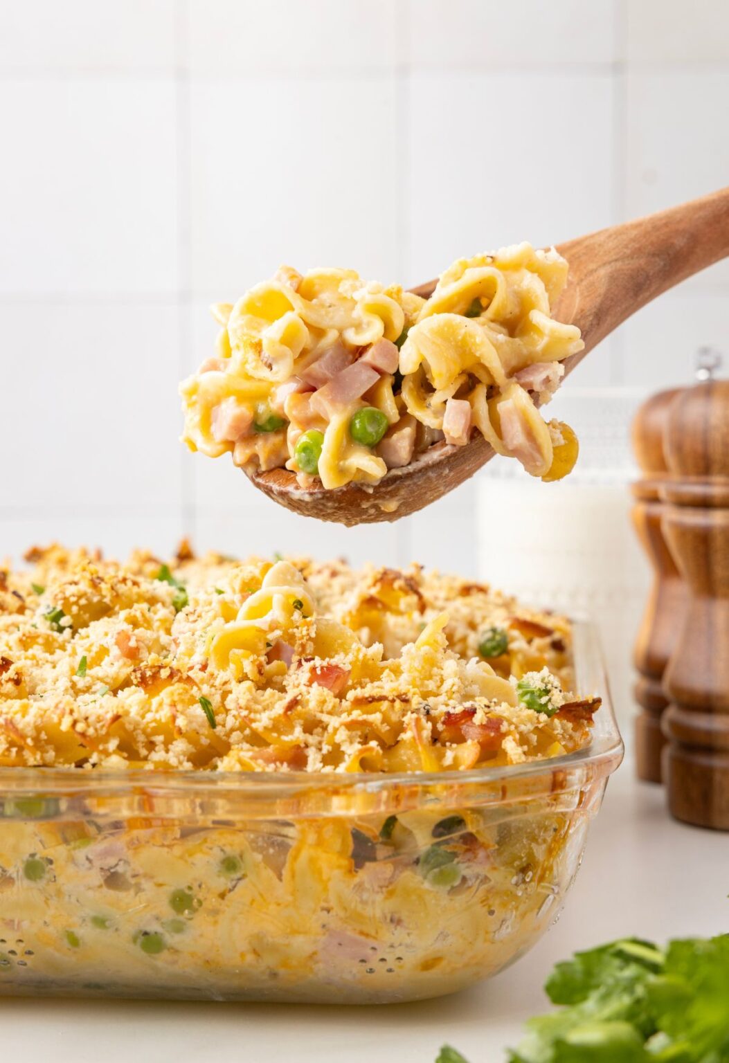 Cheesy Ham Noodle Casserole - Together as Family