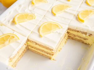 No Bake Lemon Icebox Cake - Together as Family