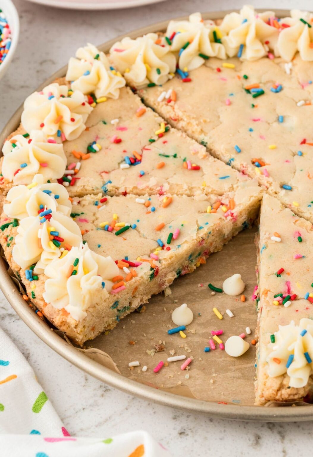 Funfetti Cookie Cake Recipe - Together as Family