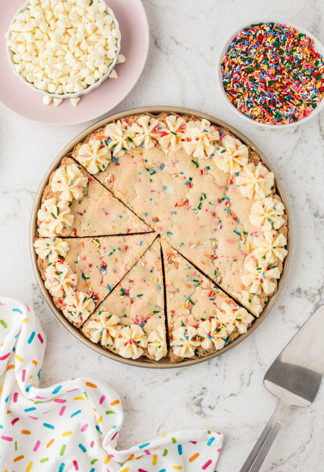 Funfetti Cookie Cake Recipe - Together as Family