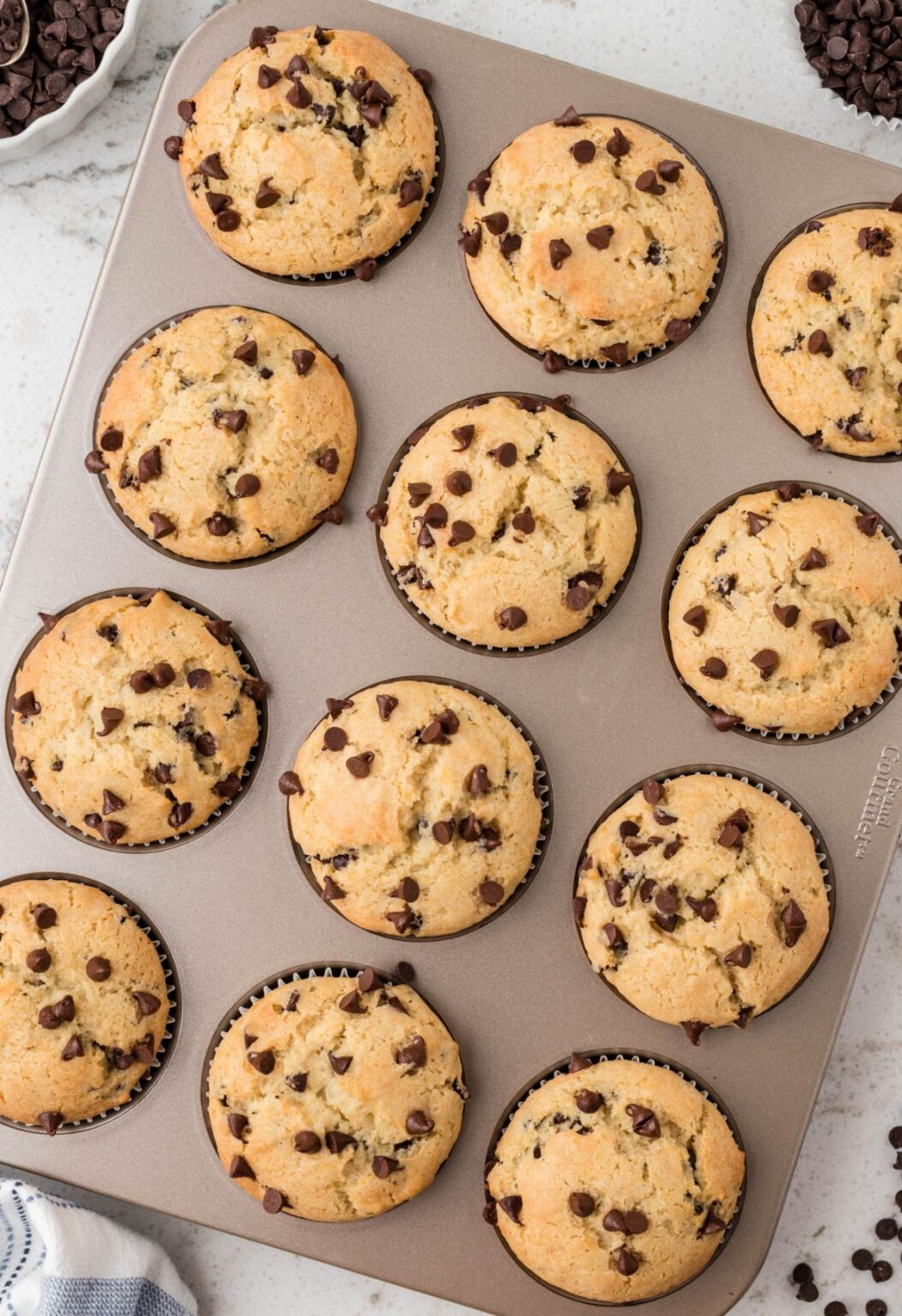Chocolate Chip Cookie Muffins - Together as Family
