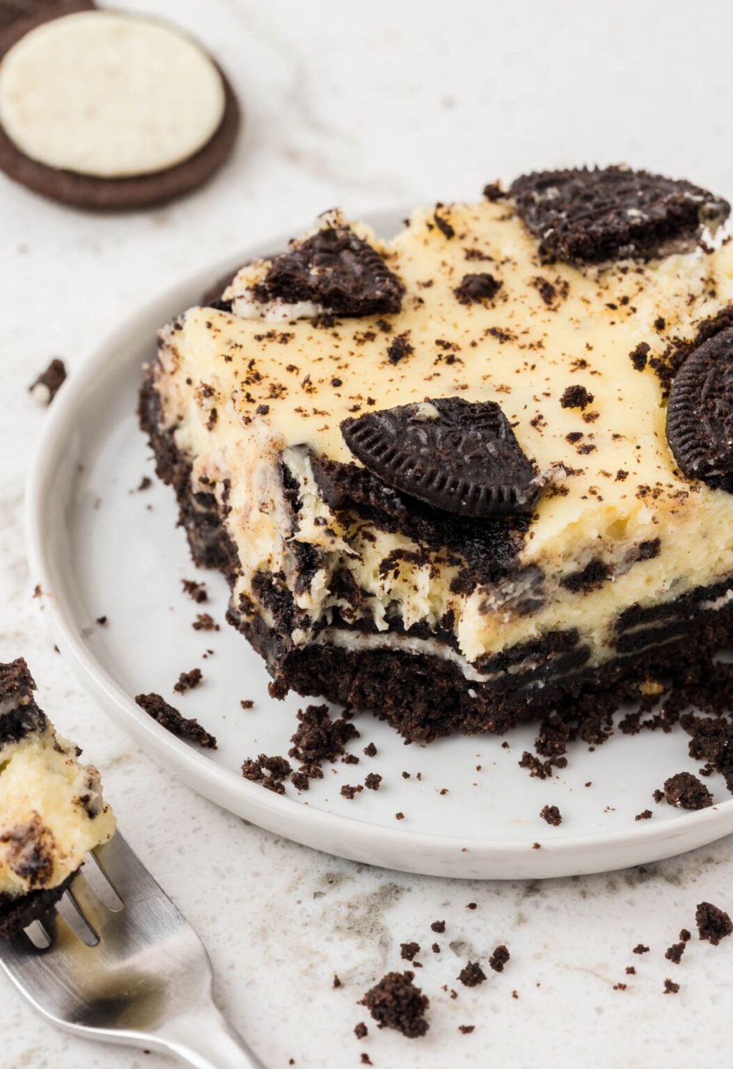 Oreo Cheesecake Bars - Together as Family