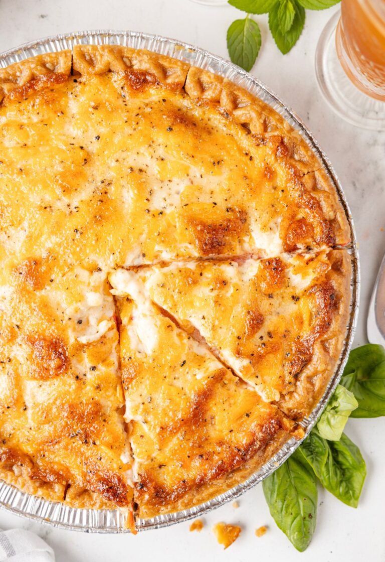 Easy Tomato Pie Recipe With Cheese - Together as Family