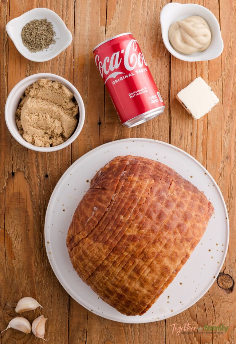 Crockpot Coca Cola Ham Recipe (Glazed Spiral Cut Ham) - Together as Family