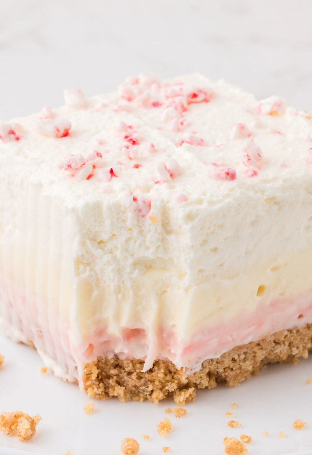 Candy Cane Lush (No Bake Christmas Dessert) - Together as Family