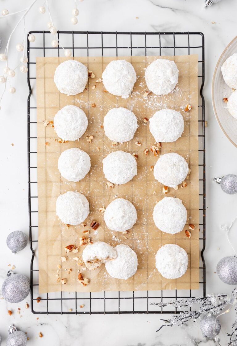 Melt-In-Your-Mouth Buttery Pecan Snowball Cookies - Together as Family