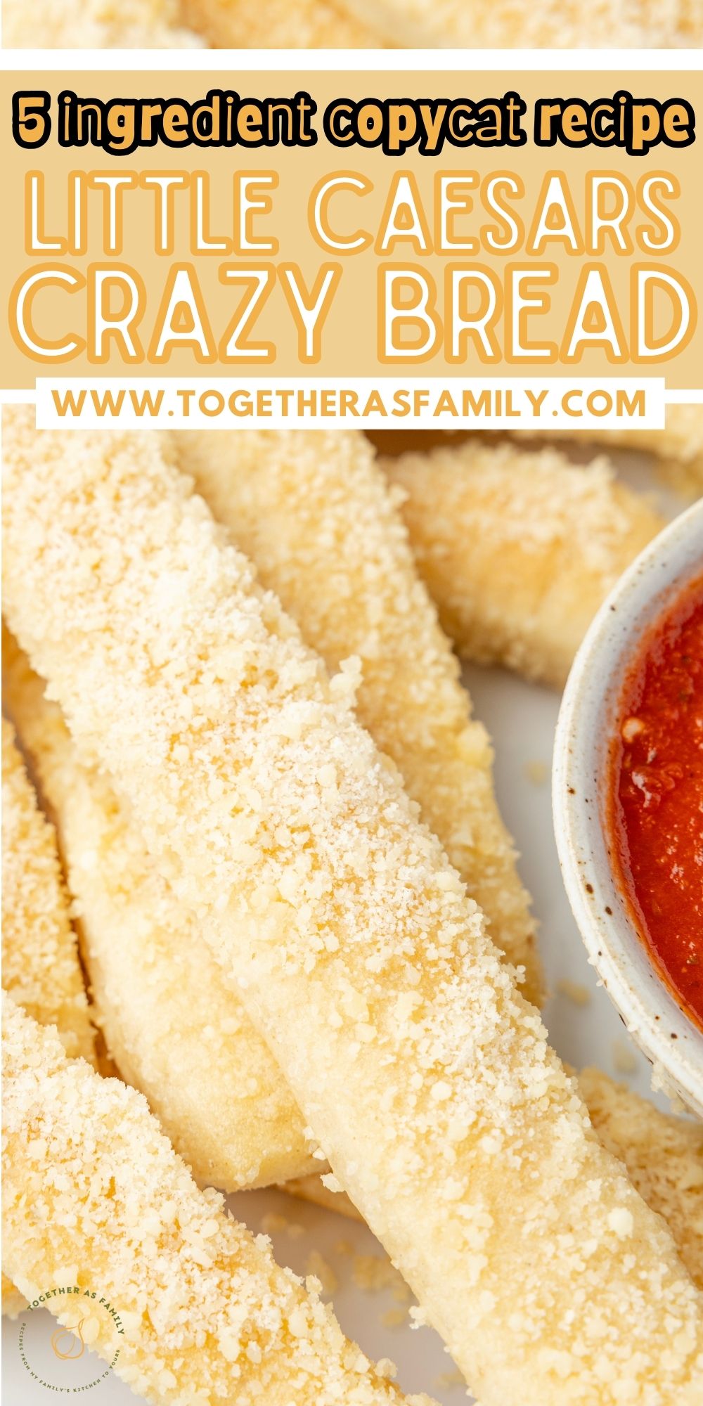 Easy Copycat Recipe For Little Caesars Crazy Bread - Together as Family
