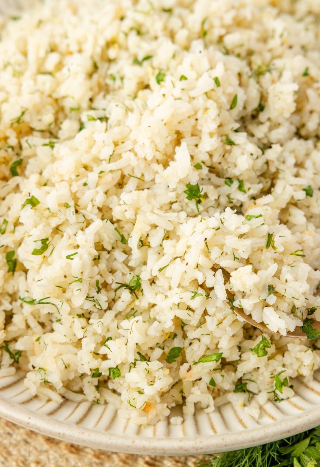 Herby Lemon Greek Rice Pilaf Recipe - Together as Family