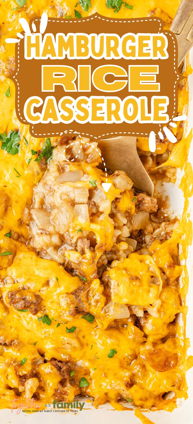 Cheesy Ground Beef Hamburger Rice Casserole - Together as Family