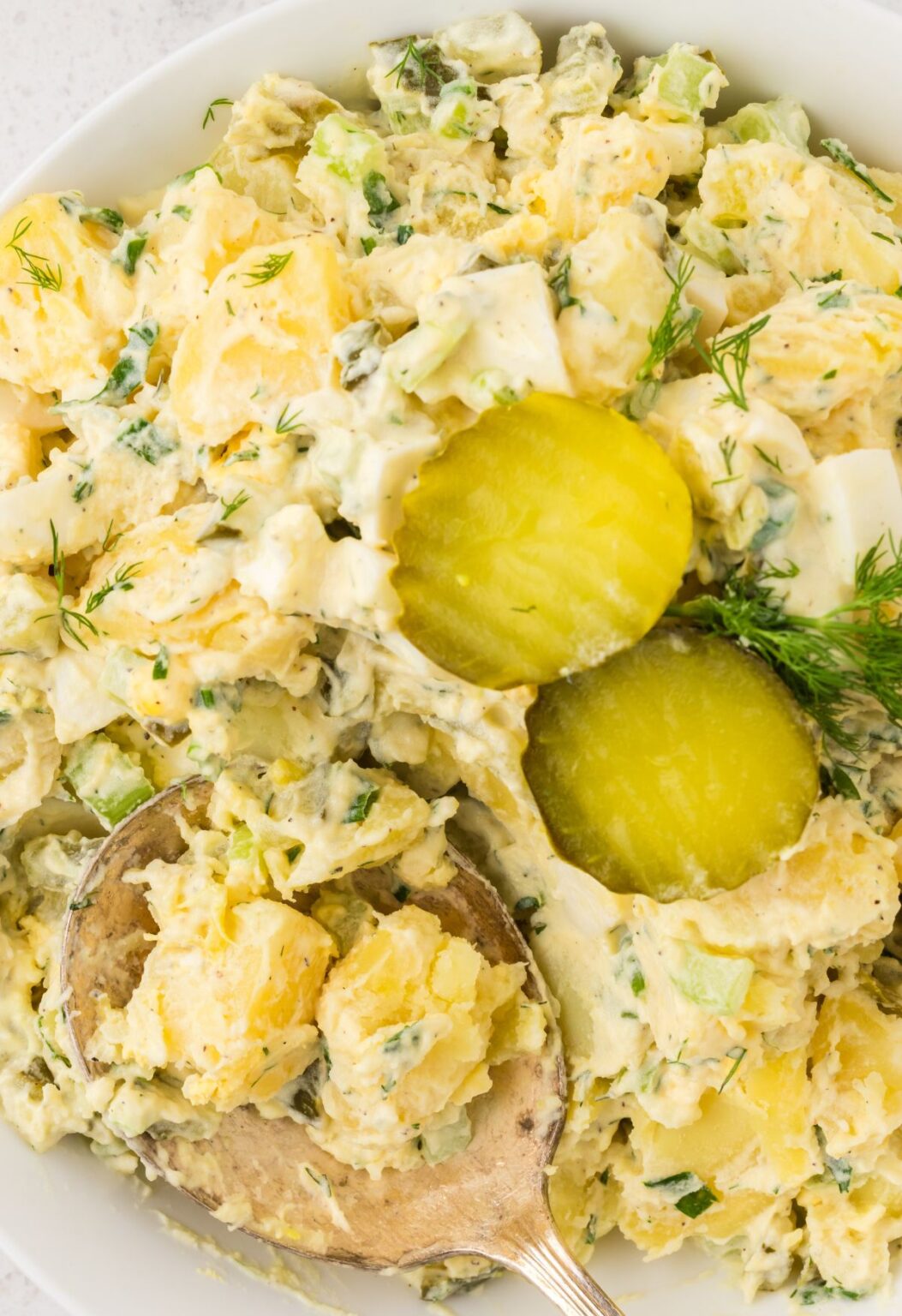 Dill Pickle Potato Salad - Together as Family